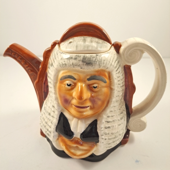 Art | Vtg Staffordshire Fine Ceramic Judge Teapot Made In England Hand ...